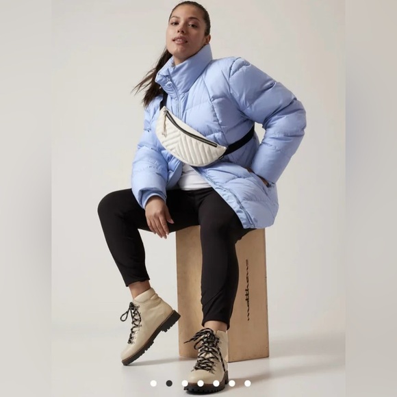 Athleta | Jackets & Coats | Athleta Downtown Jacket Heron Blue | Poshmark